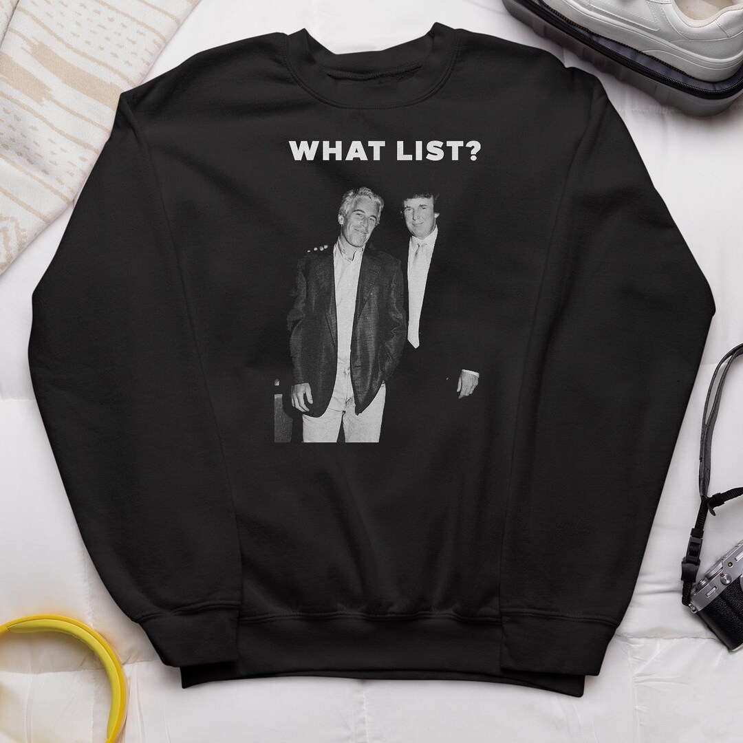 What List? Trump-epstein Retro Picture Funny Reference, Satirical ...