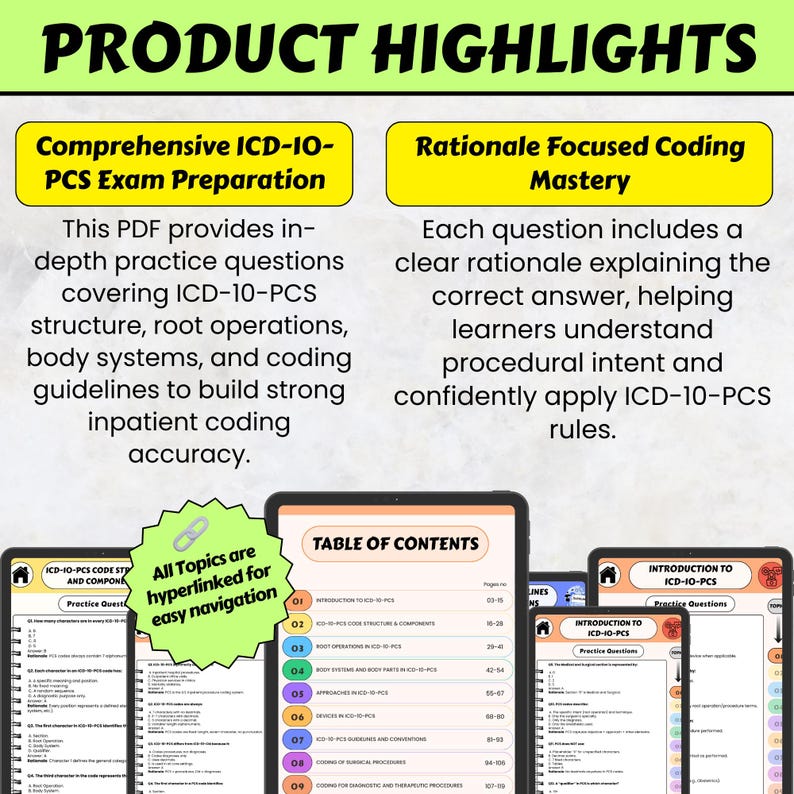 2026 ICD-10-PCS Practice Test: 520+ Exam Questions - 132+ Pages ...