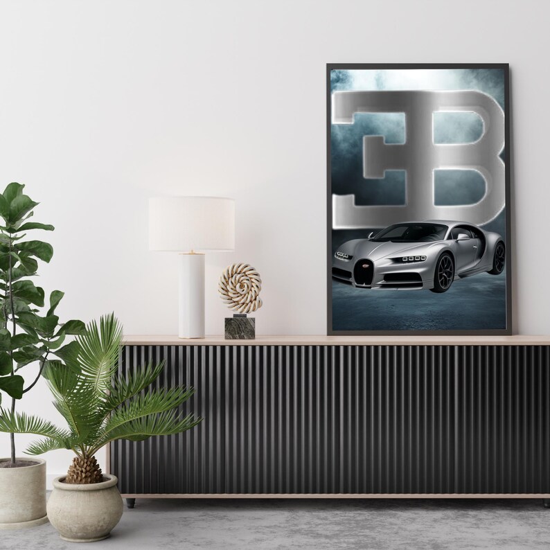 Bugatti Chiron Hypercar Poster: Luxury Sports Car Art (PNG File) - Etsy