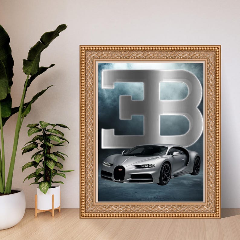 Bugatti Chiron Hypercar Poster: Luxury Sports Car Art (PNG File) - Etsy