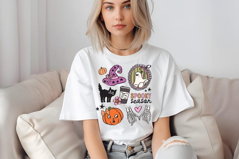 Cute Halloween PNG Clipart Bundle – Spooky Season Digital Download ...