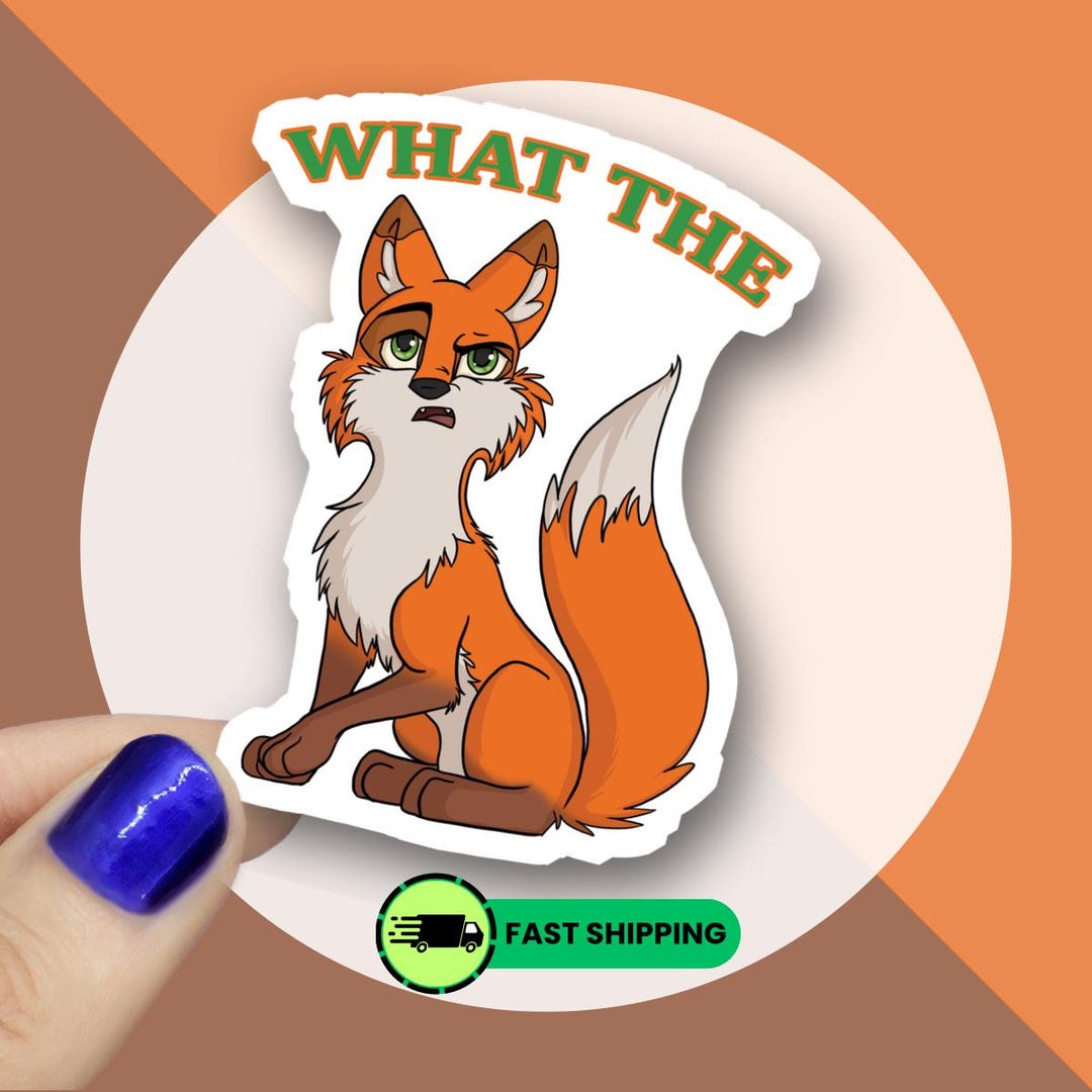 What the Fox Sticker Sarcastic Red Fox Planner Sticker Diary Planner ...
