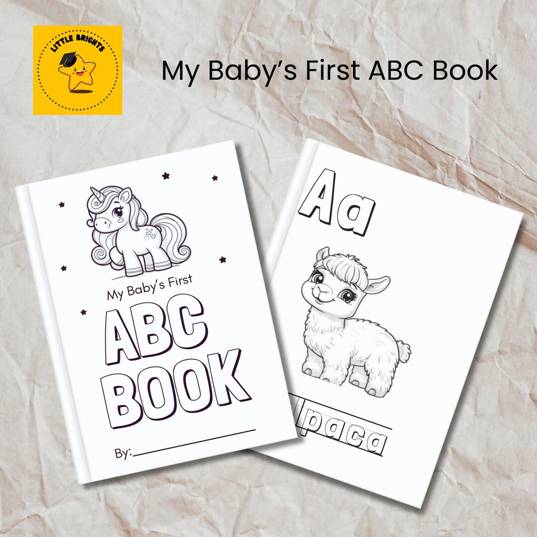 My First ABC Book: Printable Alphabet Book for Toddlers (digital ...