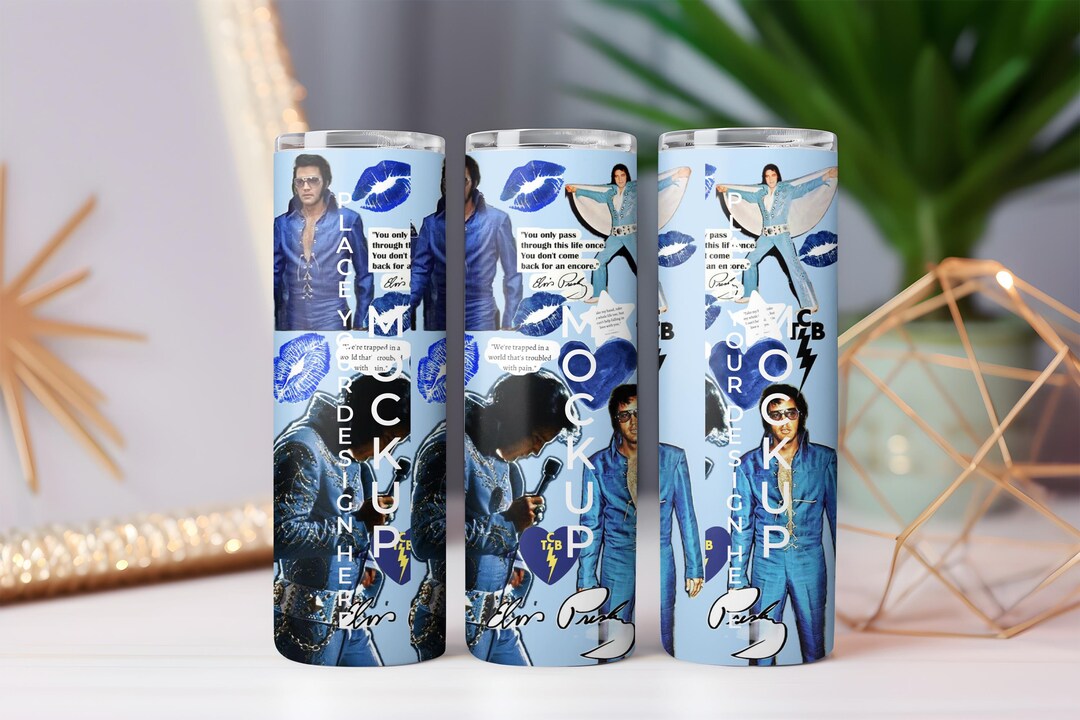 Elvis Presley Tumbler Wrap: Rock and Roll Music PNG Download - Etsy