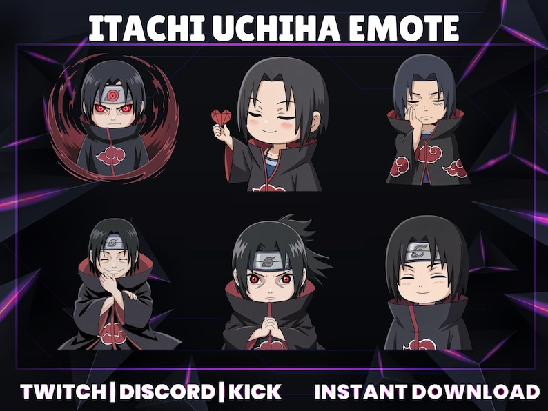 Chibi Ninja Emotes | Anime Style Reaction Icons for Twitch, Discord ...