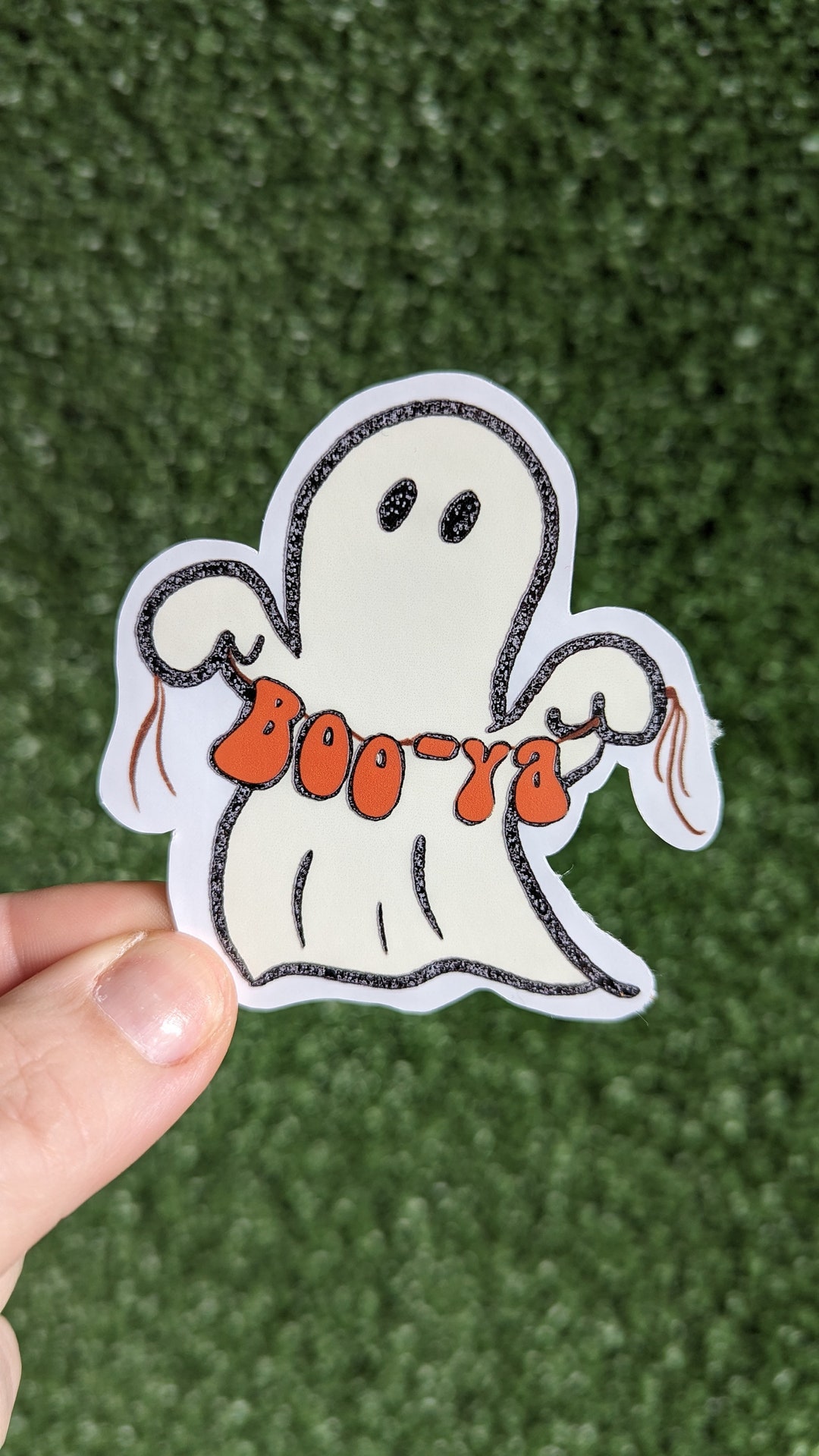 STICKER: Cute Ghost Stickers, Halloween Stickers, Booya Ghost Sticker ...
