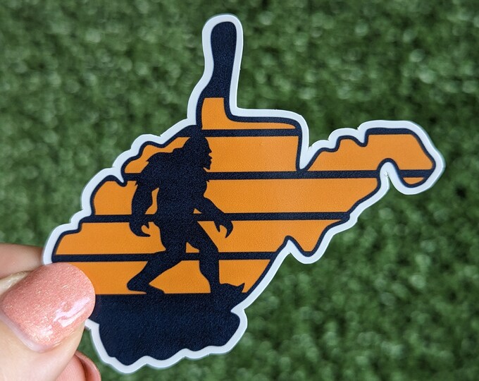 STICKER: Bigfoot West Virginia Sticker, Big Foot Bumper Sticker ...