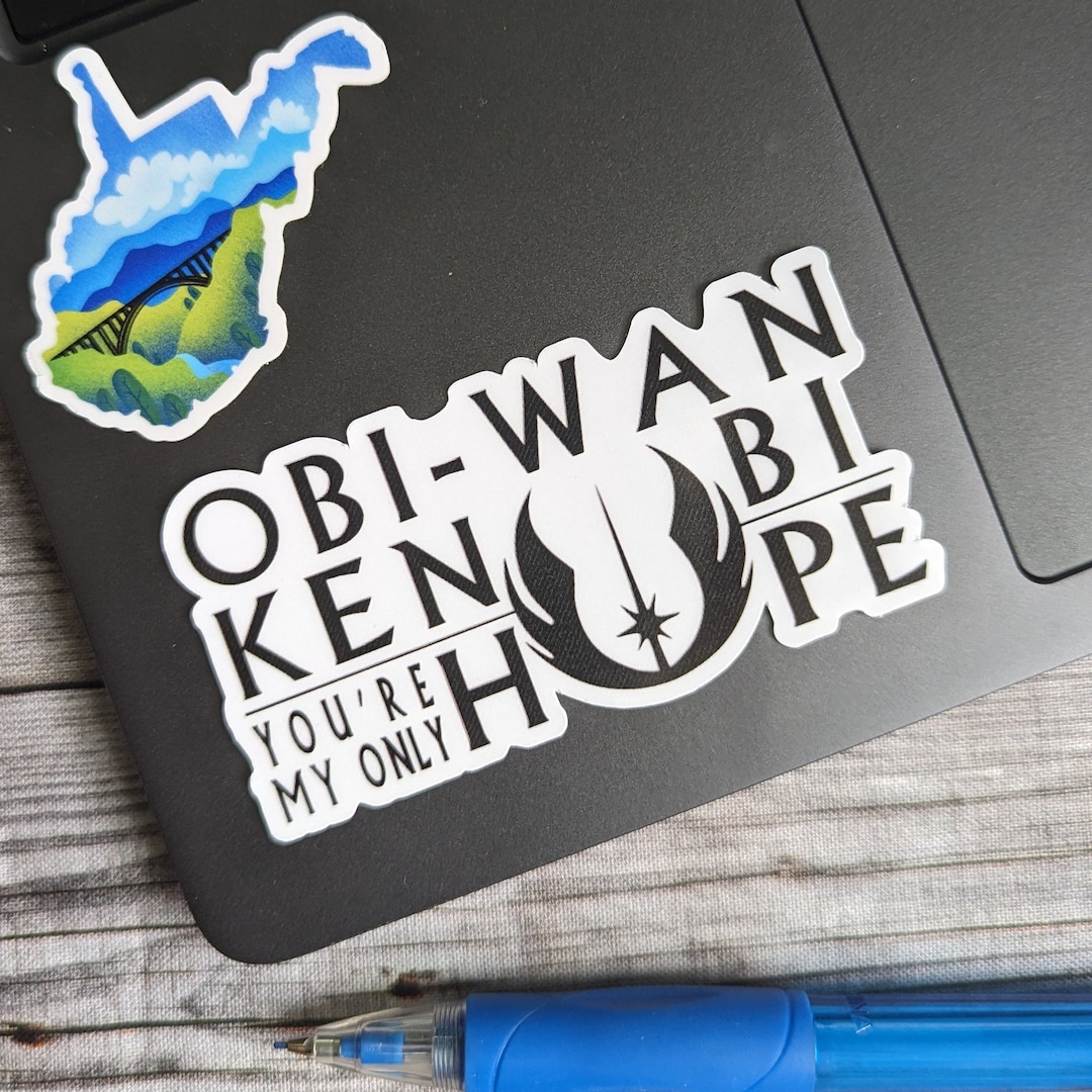 Sticker: Obi Wan Kenobi Sticker Star Wars Stickers Disney - Etsy