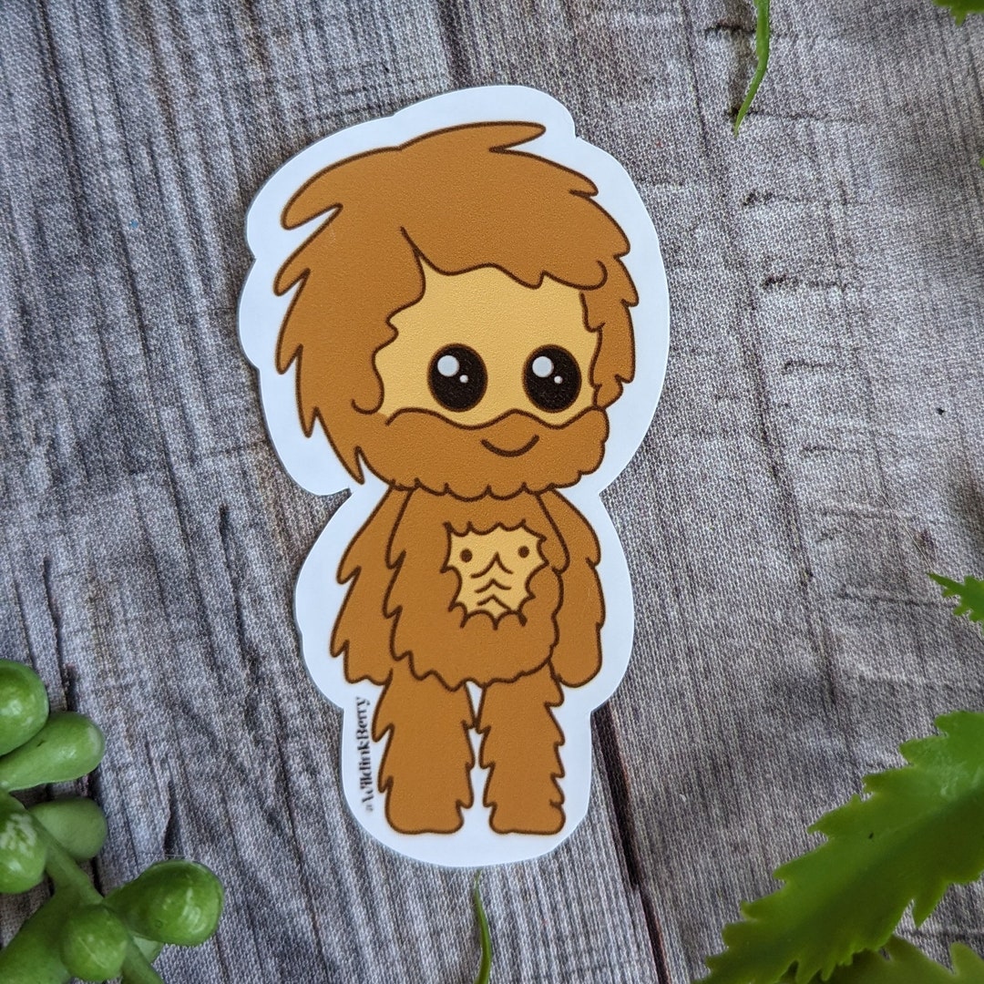 STICKER: Big Foot Sticker Kawaii Bigfoot Vinyl Sticker Cute - Etsy