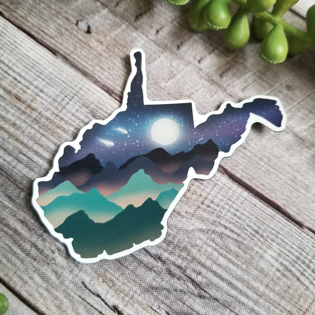 MAGNET: West Virginia Magnet, West Virginia Night Sky Magnet, West ...