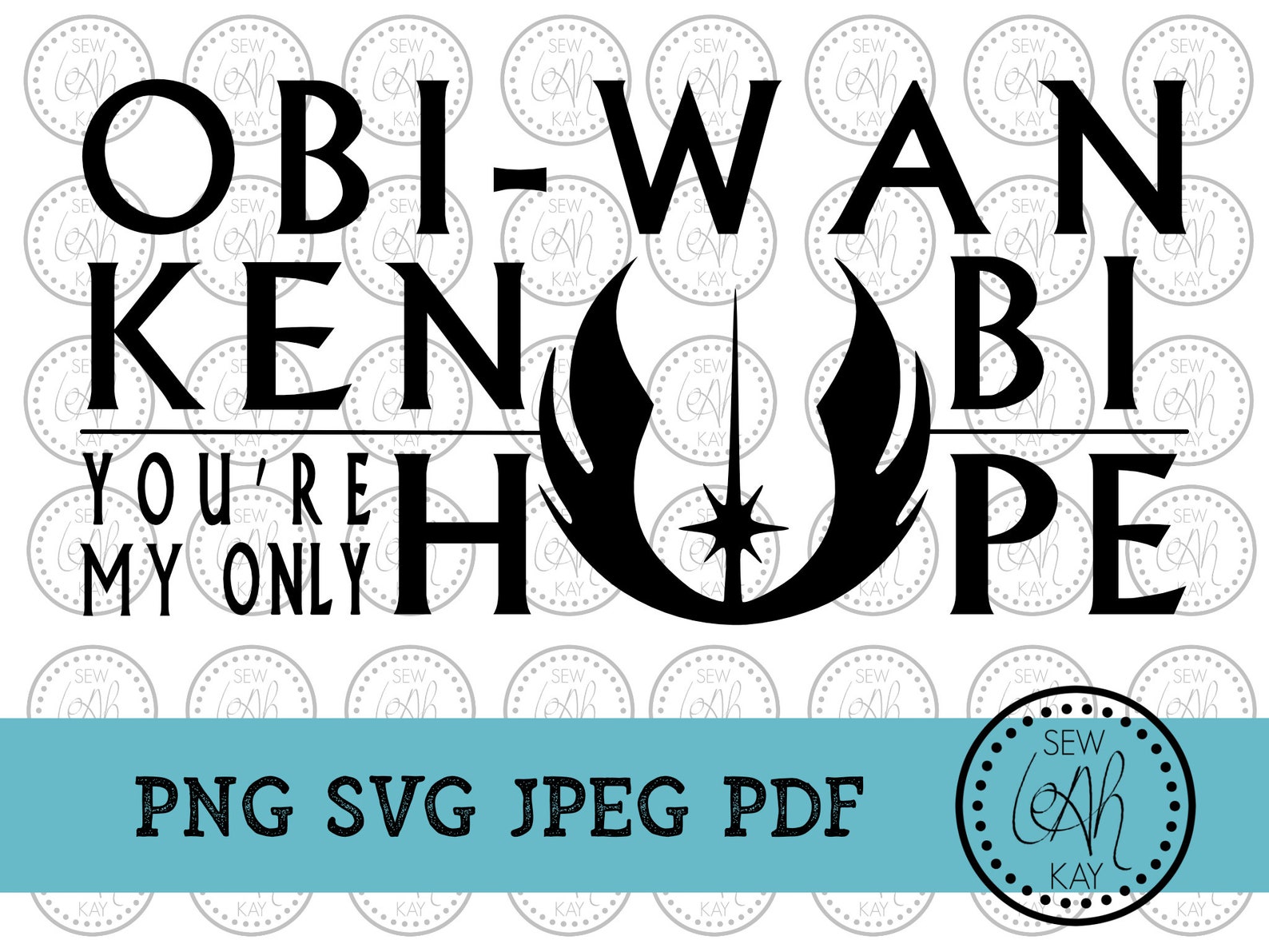 File di taglio SVG di Obi Wan Kenobi Star Wars per magliette e - Etsy ...