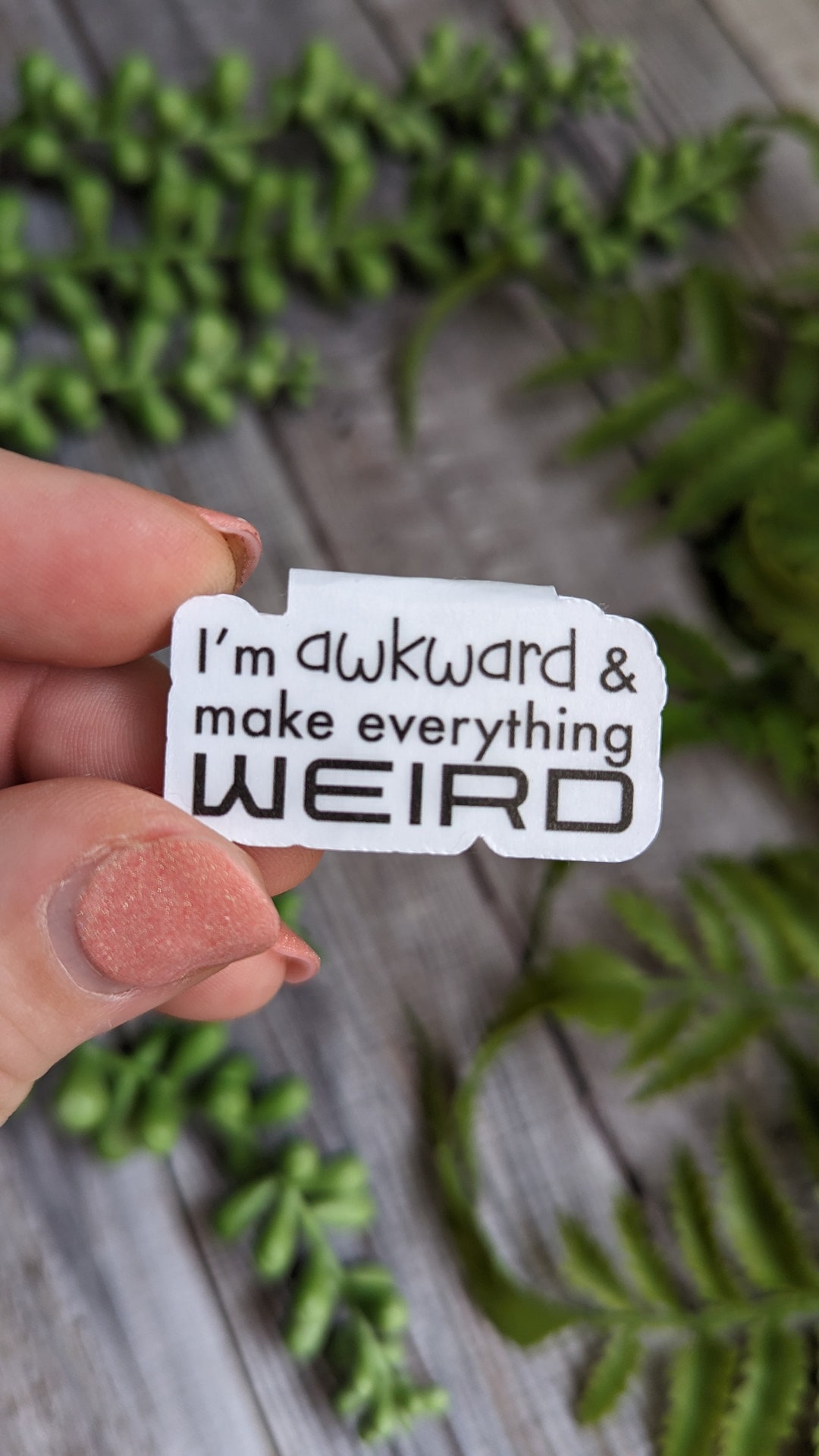 BOOKMARK: I'm Awkward and Make Everything Weird Magnetic Bookmark ...