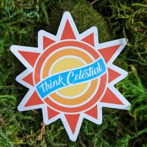 Sticker: Think Celestial Vinyl Sticker, LDS RS Water Bottle Sticker ...