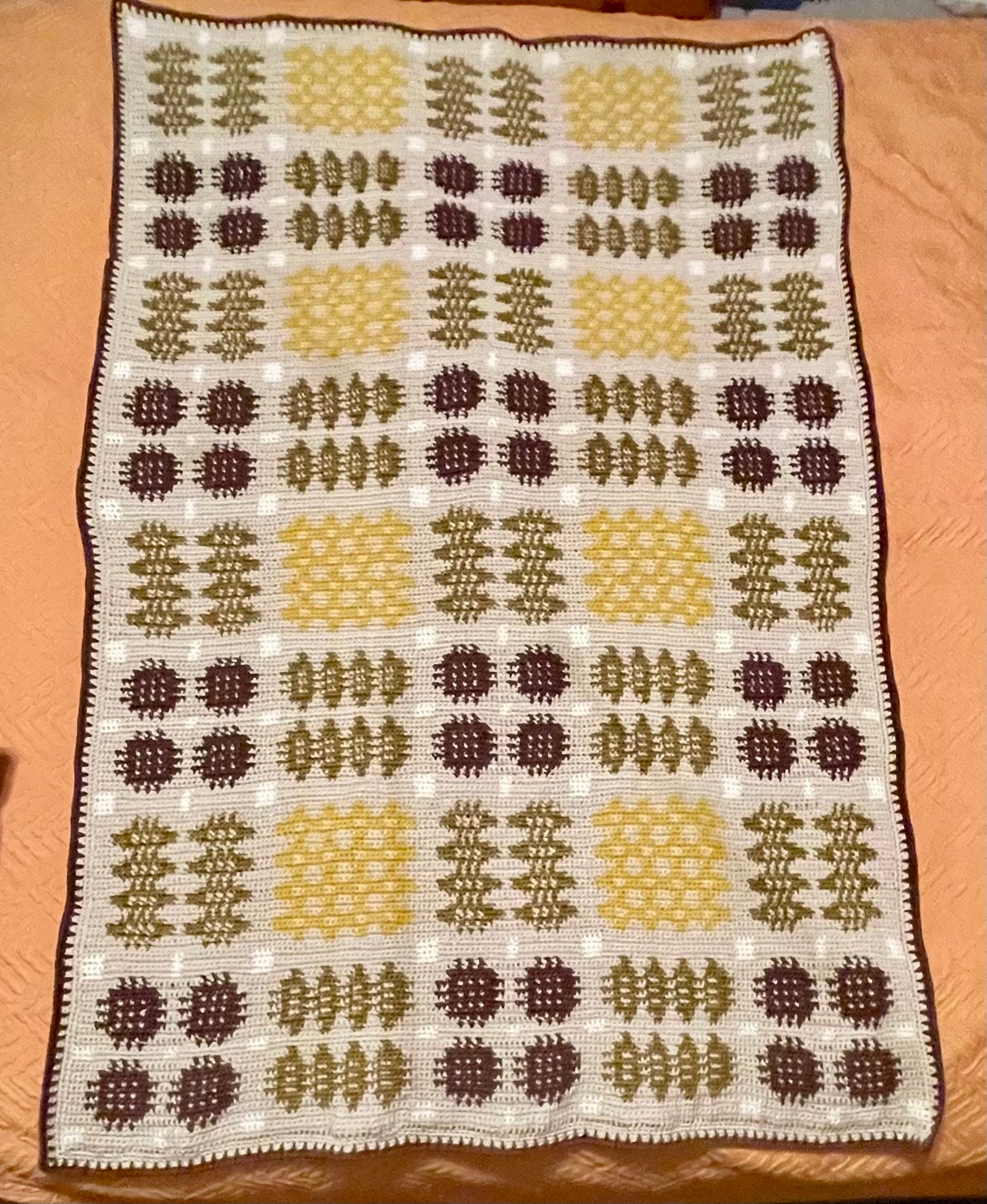 CAERNARFON Welsh Blanket Tapestry Crochet Pattern. DIGITAL DOWNLOAD ...