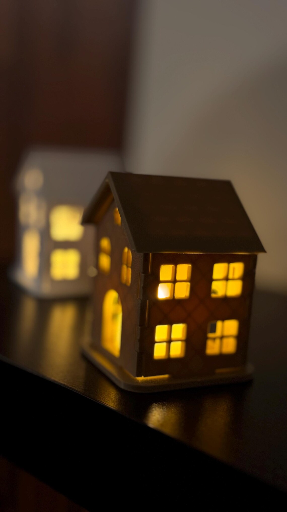 3D Printed Christmas House With LED Candle Light – Cozy Holiday ...