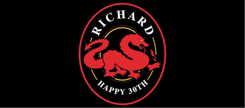Personalised Dragon Stout Bottle Label - Any Name, Short Message Wray ...