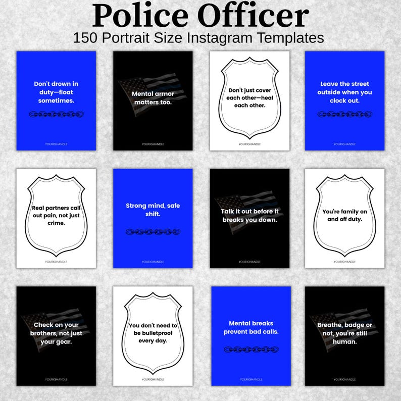 Police Officer Mental Health Quotes Template | First Responder Wellness ...