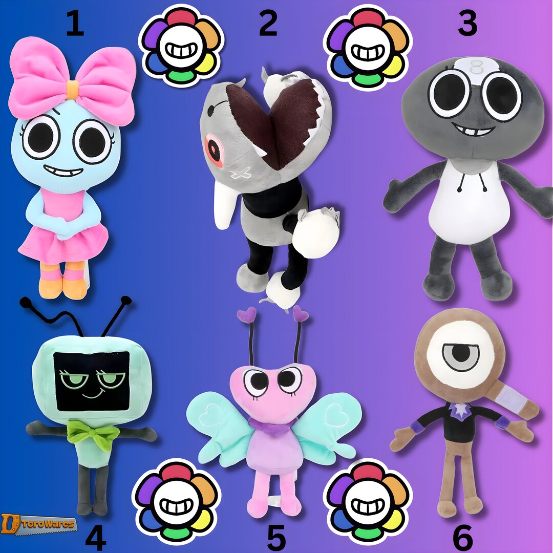 Dandy's World Roblox Game Plushie Hand-sewn Cute Scrap Stuffed Horror ...