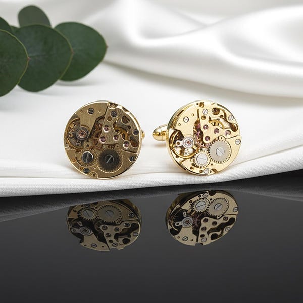 Clock Cufflinks - Etsy