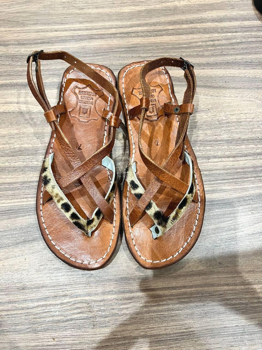 Handmade Moroccan Leather Sandals – Women’s Strappy Sandals With Animal ...