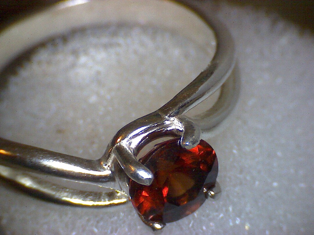 Stunning Hyacinth Zircon Ring - Etsy