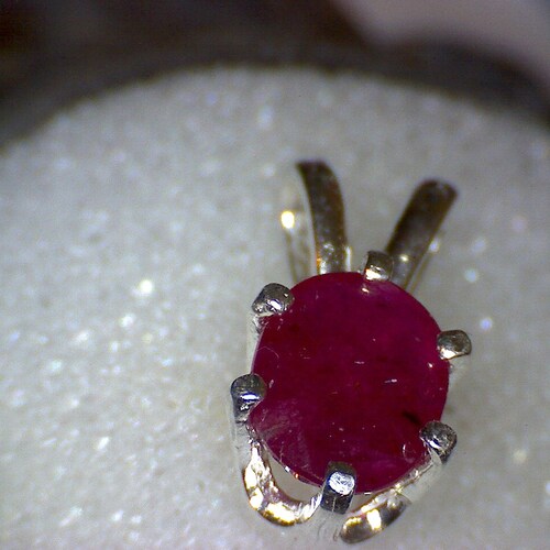 Vintage Style Ruby Pendant Ruby Jewelry beautiful Round Ruby - Etsy