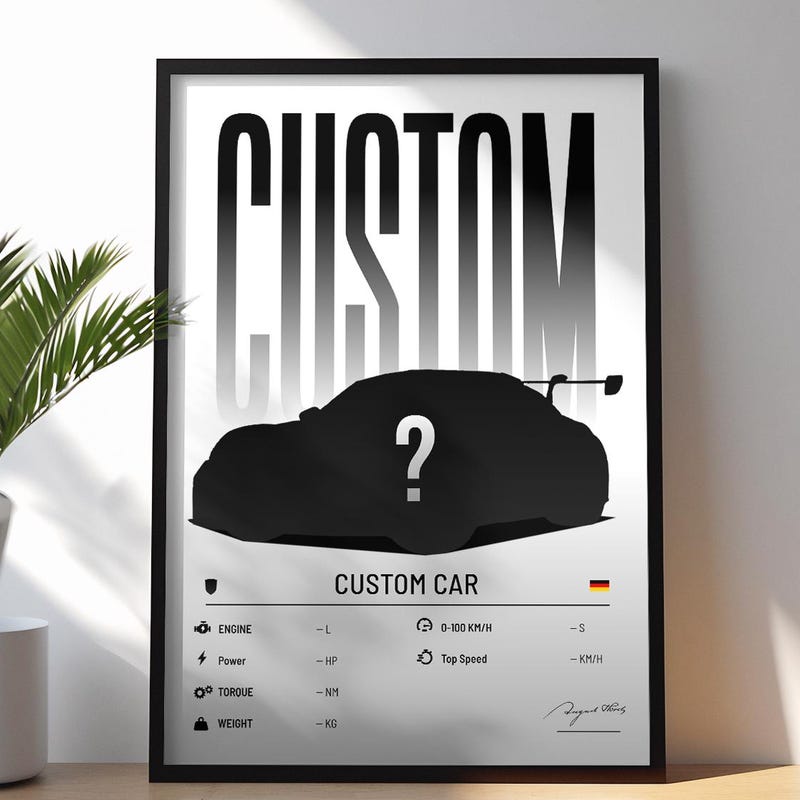 Super Car Posters Framed - Etsy UK