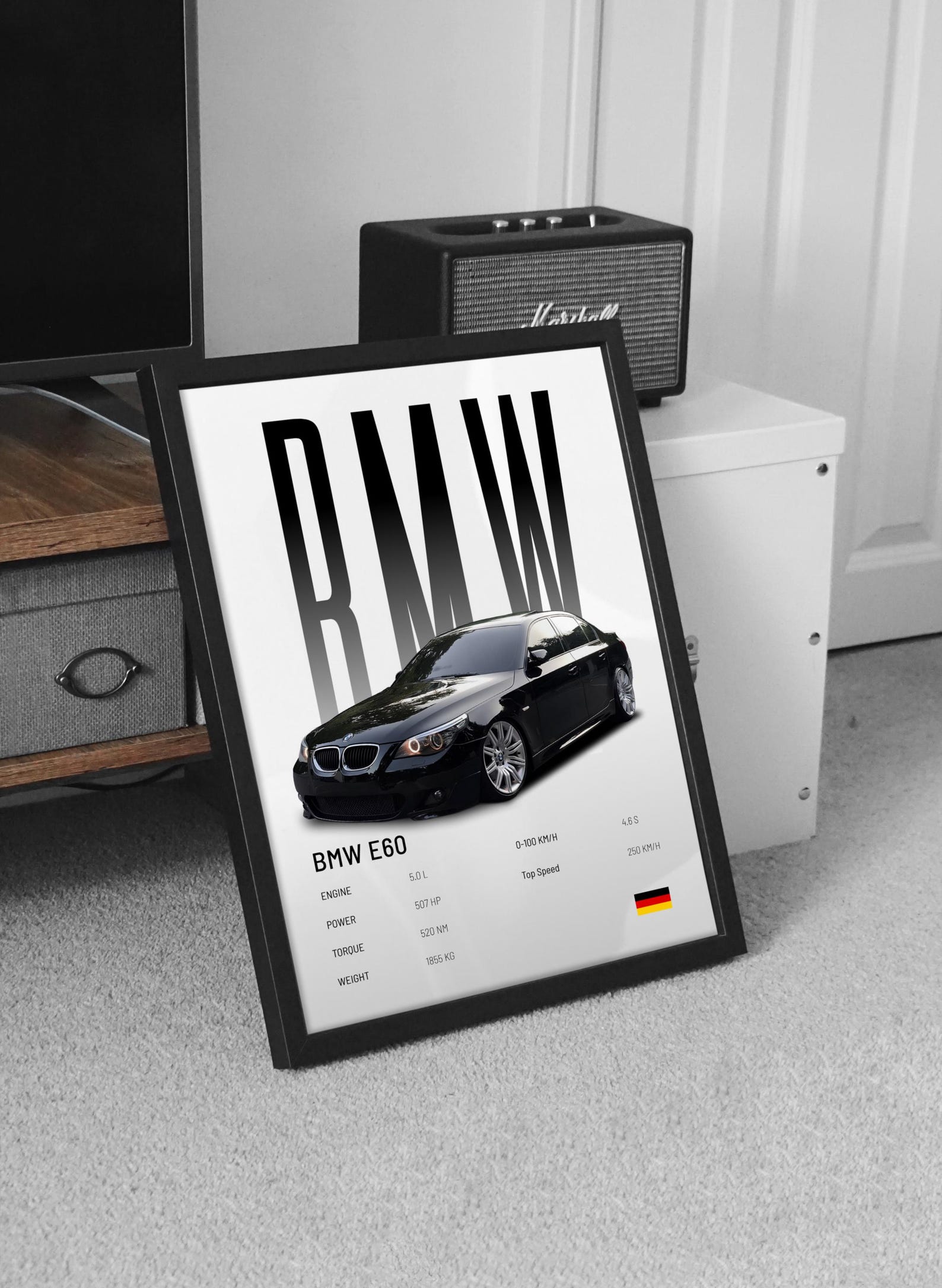 BMW M5 E60 Poster | Car Print | Hyper Car Poster | Super Car Print ...