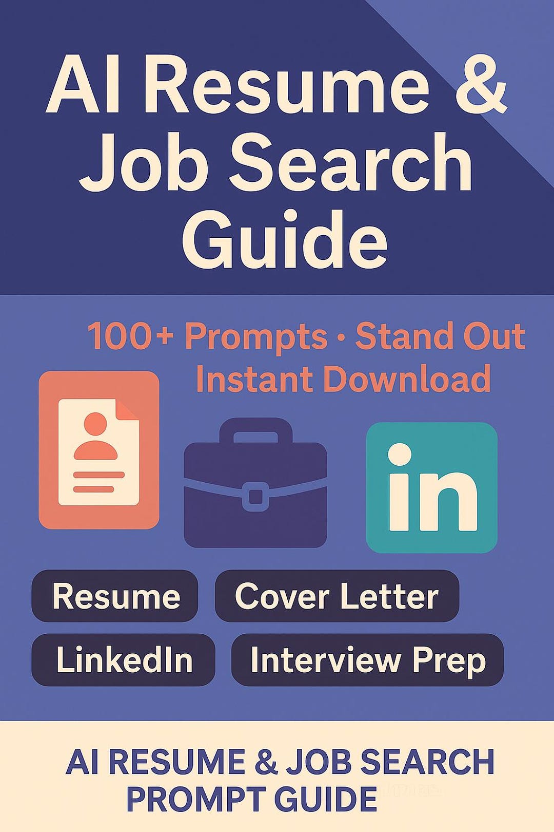 Resume & Job Search: Chat GPT Prompts for Cover Letter, Linkedin ...