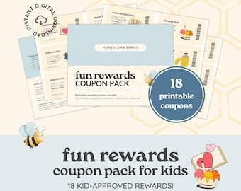 Printable Reward Coupons for Kids: Fun Family Incentives (PDF Download ...