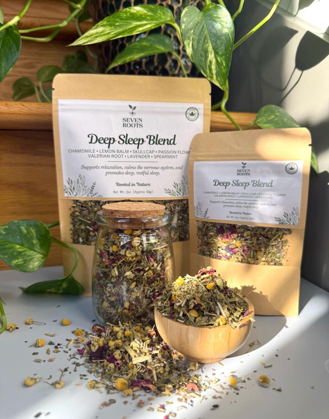 Deep Sleep Herbal Tea Blend | Chamomile, Lavender, Valerian Root ...