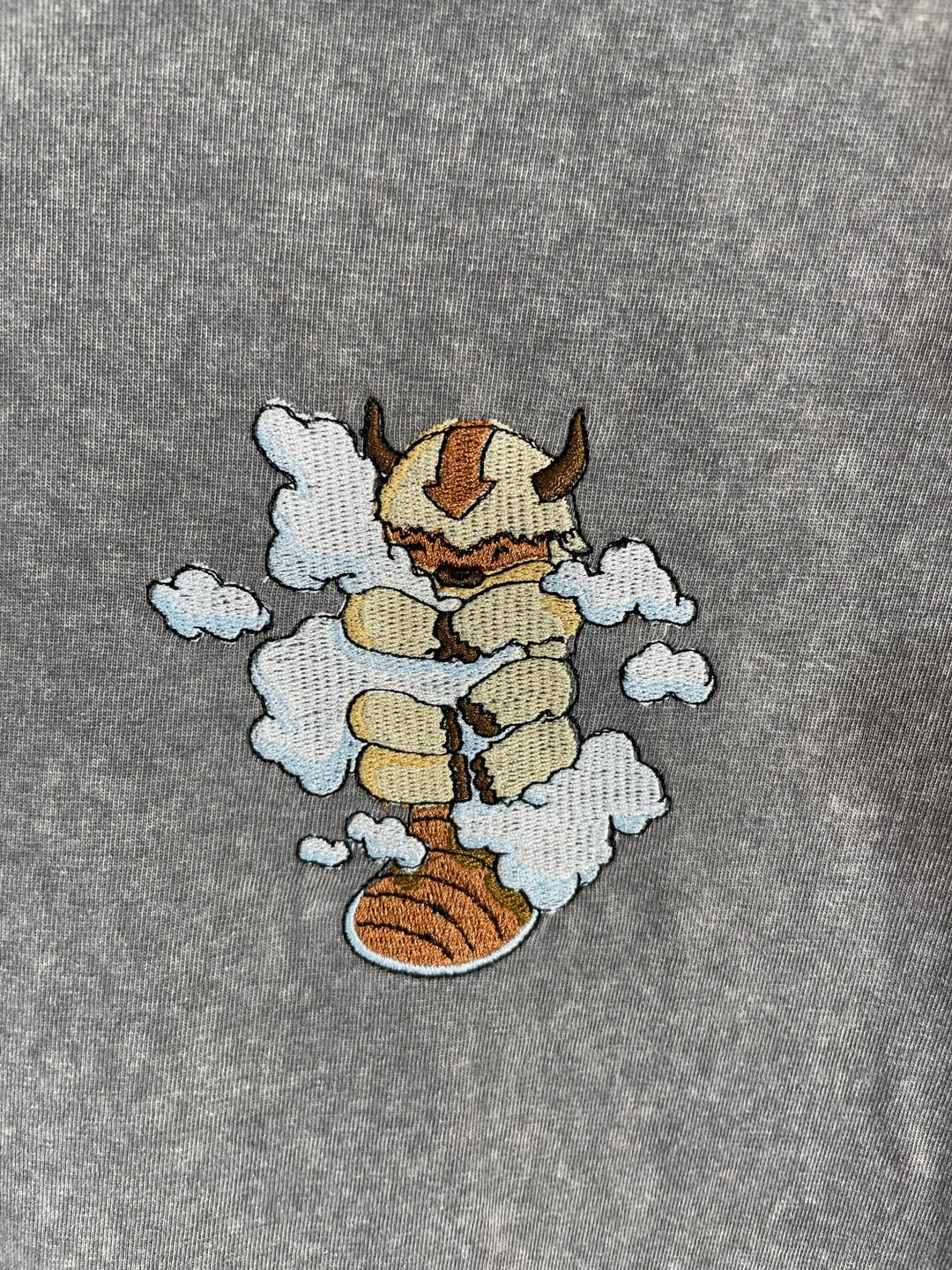 Appa Hugging Clouds Loose Fitting Acid Washed T-shirt - Etsy