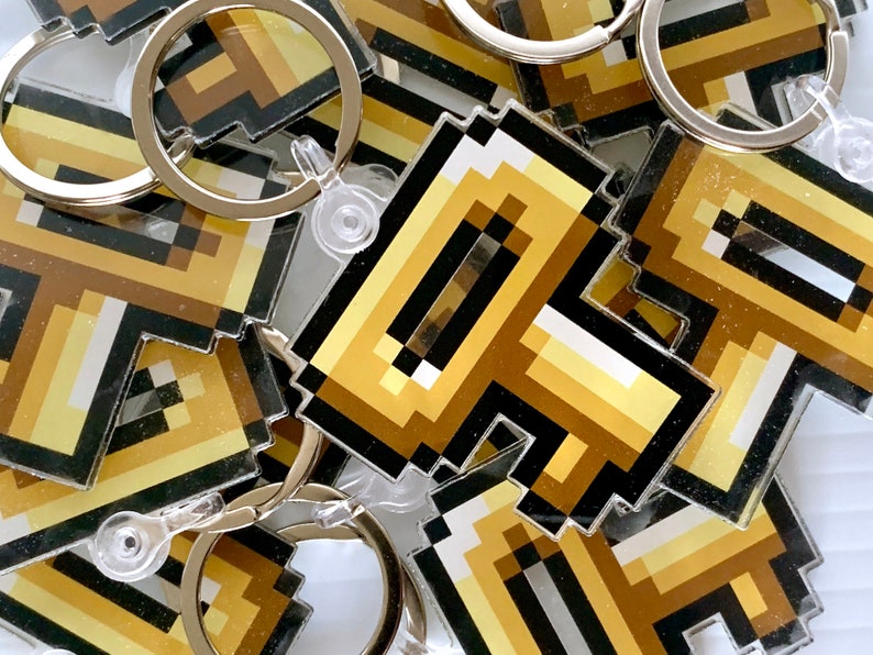 Super Mario Key Super Mario World Key Charm, Keychain - Etsy