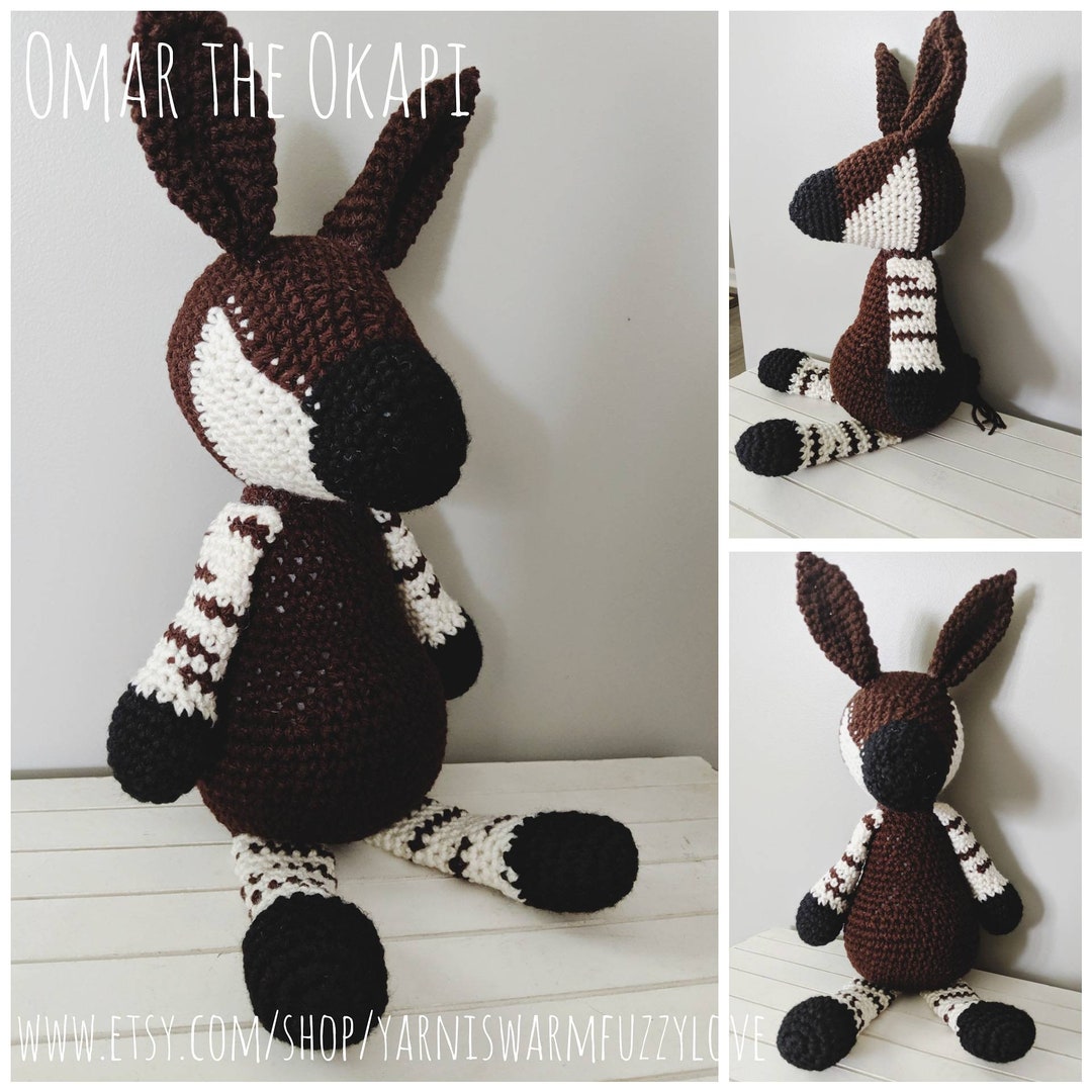 Omar the Okapi Crochet Okapi Stuffed Animal - Etsy