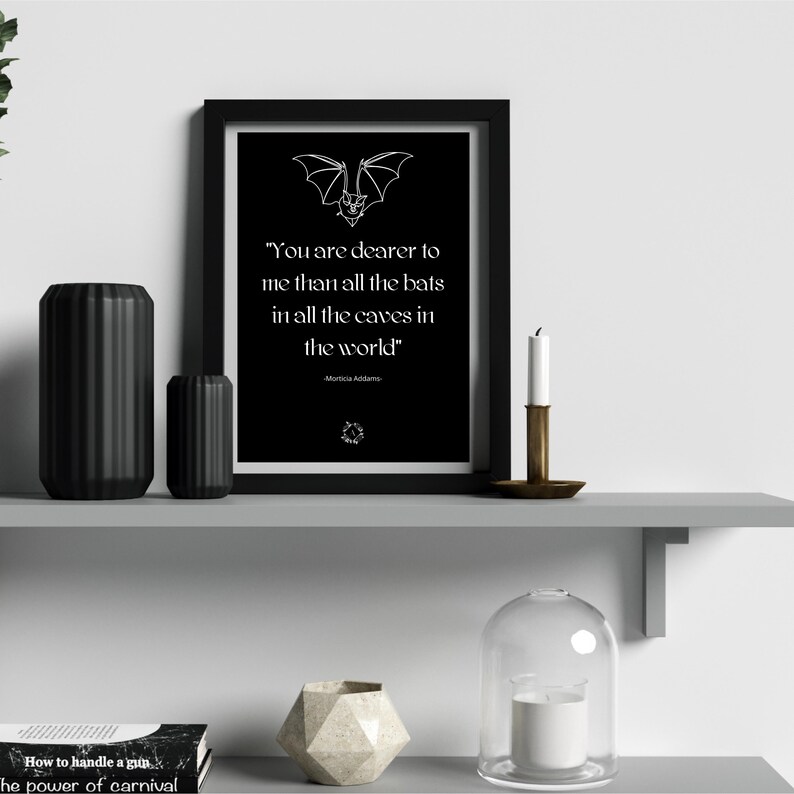 Morticia Addams Quote Print: Addams Family Wall Art (digital Download ...