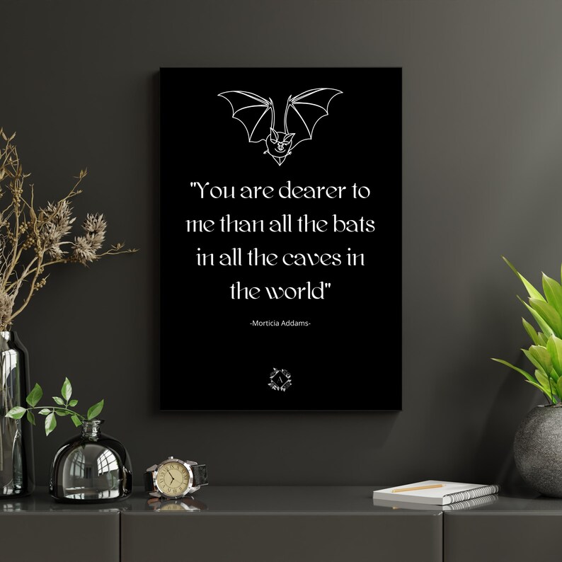 Morticia Addams Quote Print: Addams Family Wall Art (digital Download ...