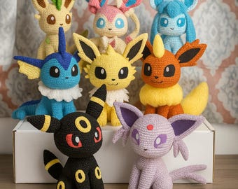 24 in 1 Pokemon Inspired Crochet Pattern PDF Bundle, Amigurumi Digital ...