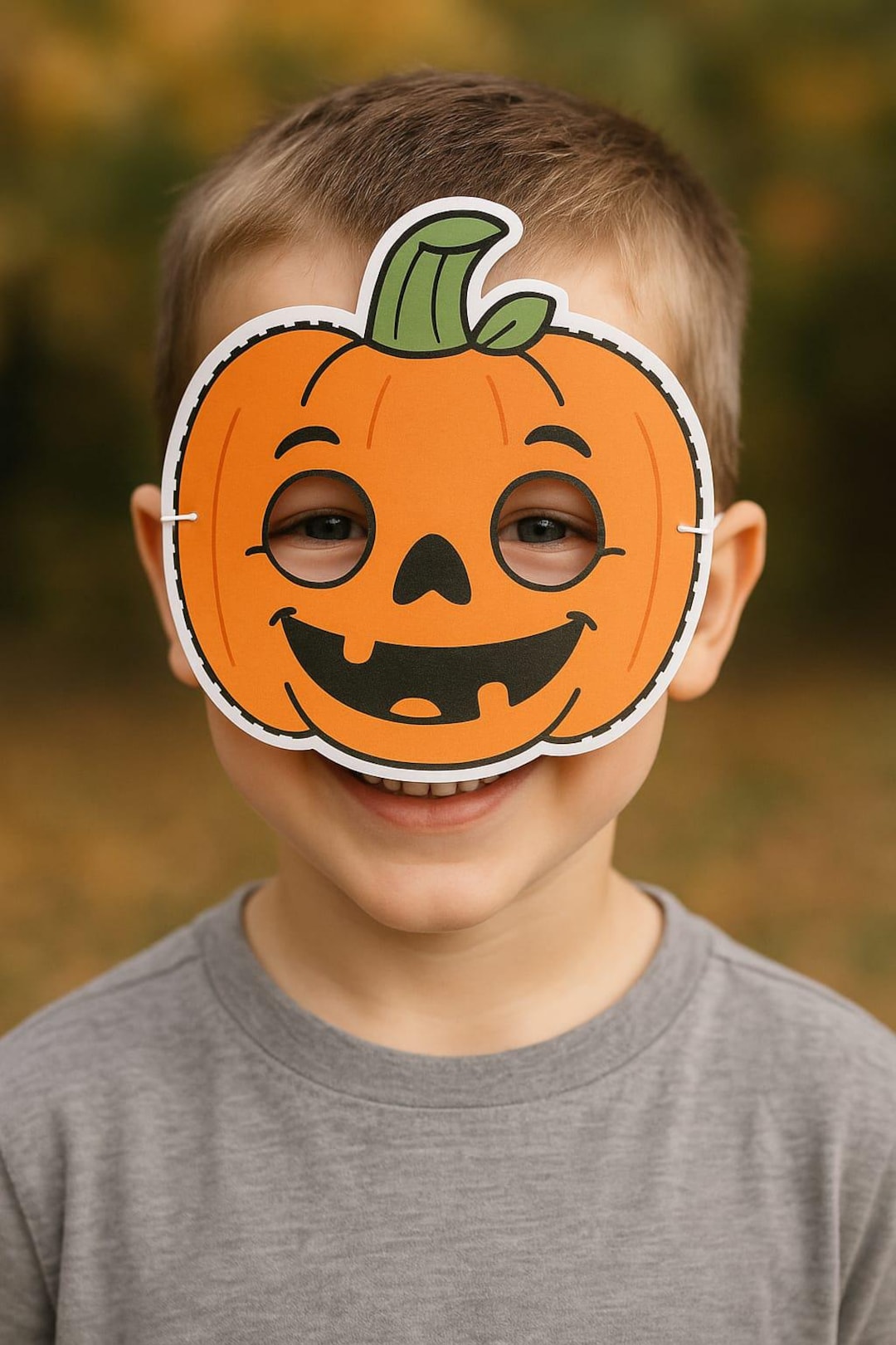 Printable Cute Halloween Masks for Kids, Digital Download Vampire and ...