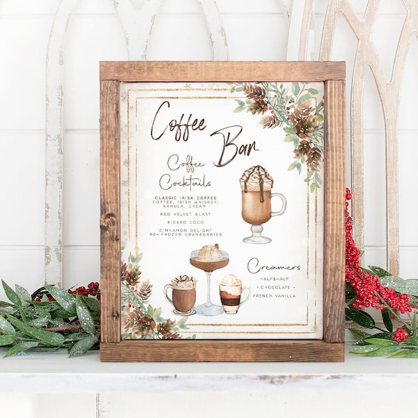 Coffee Menu - Etsy