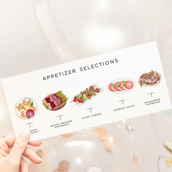 Appetizer Sign - Etsy