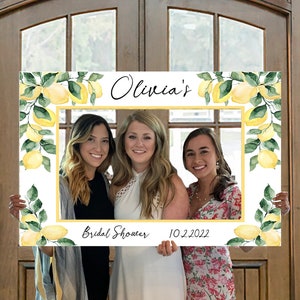 Photo Prop Frame PRINTED, Ready to Use, Lemon Bridal Shower, Lemon Baby ...