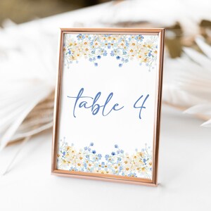 Something Blue Before I Do Table Numbers Printable Template, DIY ...