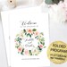 Printable Blush Pink Floral Greenery Folded Wedding Program Template ...