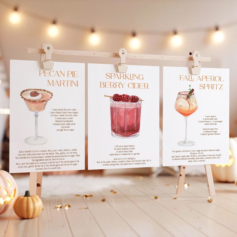 Cocktail Cards - Etsy