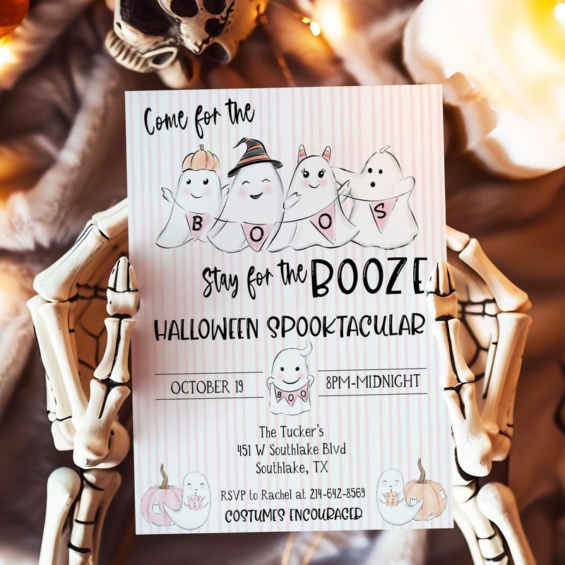 Boos and Booze Party - Etsy