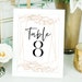 Geometric Gold Table Numbers Template Geometric Table Numbers - Etsy