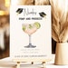 Graduation Party Cocktail Sign Templates, Editable Signature Drink ...