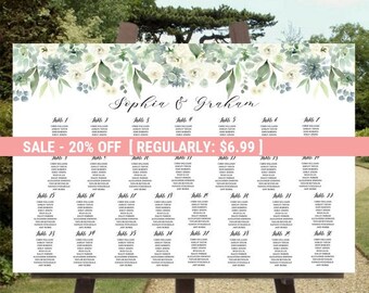 Wedding table chart | Etsy
