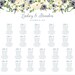Dusty Blue Seating Chart Template Printable Seating Chart - Etsy