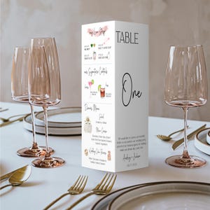 Infographic Trifold Table Number for Wedding Template, Trifold Table ...